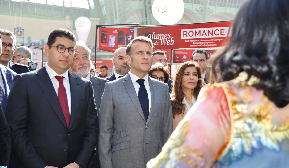 Le président Macron visite le pavillon du Maroc, invité d’honneur du ...